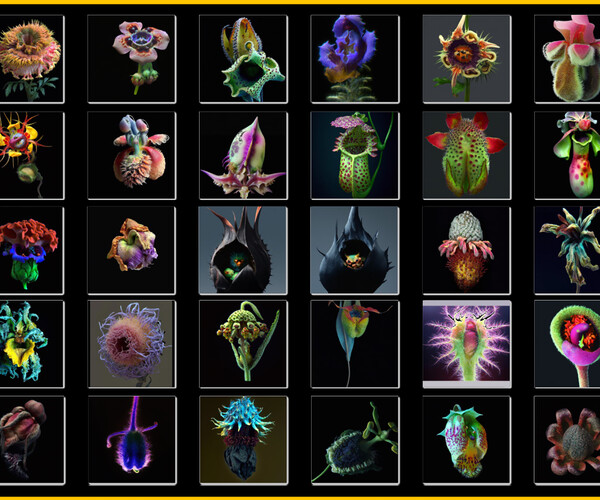 ArtStation - Alien plants : 130 IA photos | Resources