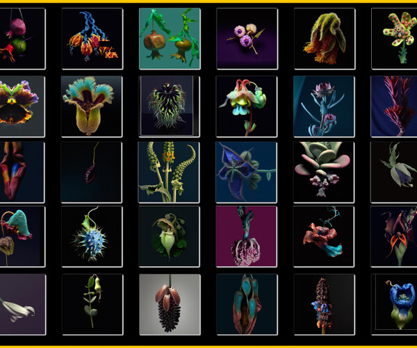 ArtStation - Alien plants : 130 IA photos | Resources