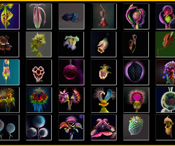 ArtStation - Alien plants : 130 IA photos | Resources