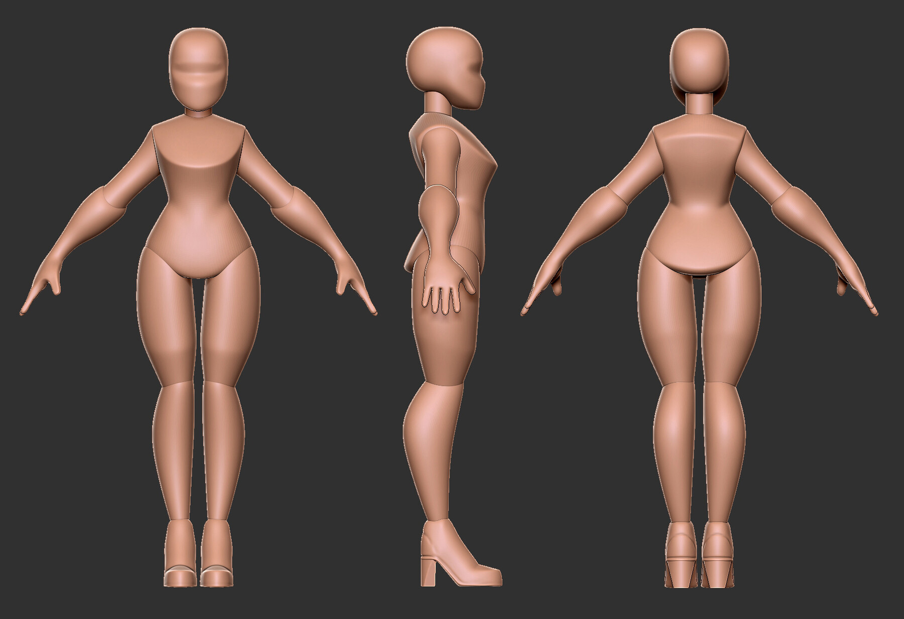 ArtStation - Base Mesh Fanart 01 | Resources