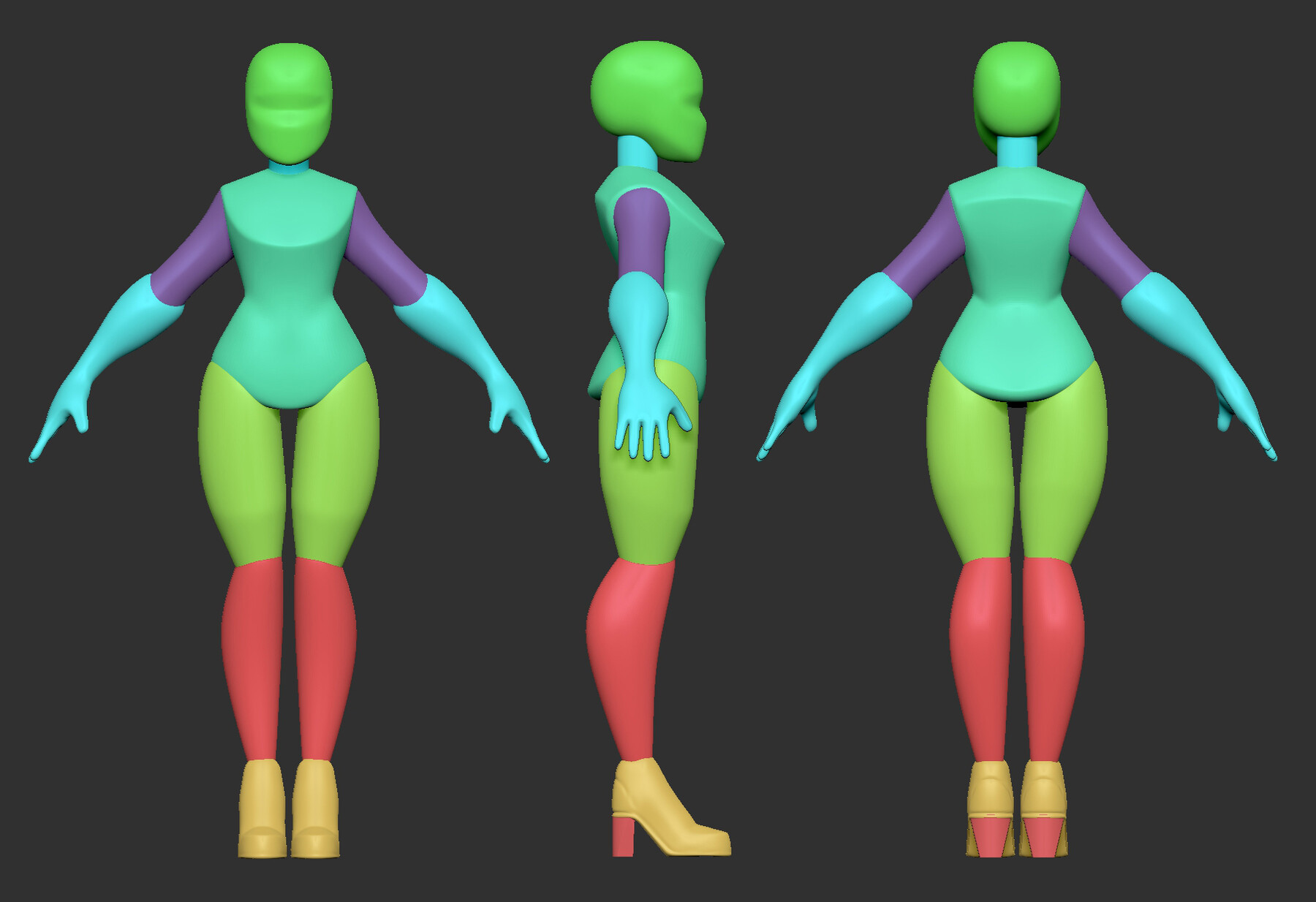 ArtStation - Base Mesh Fanart 01 | Resources