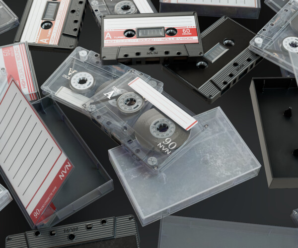 ArtStation - Cassette Tape and Case Collection | Resources
