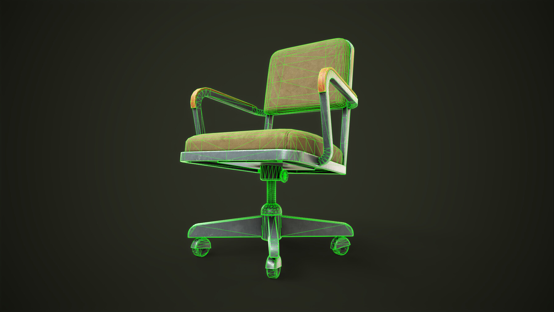 ArtStation - Vintage office chair | Game Assets