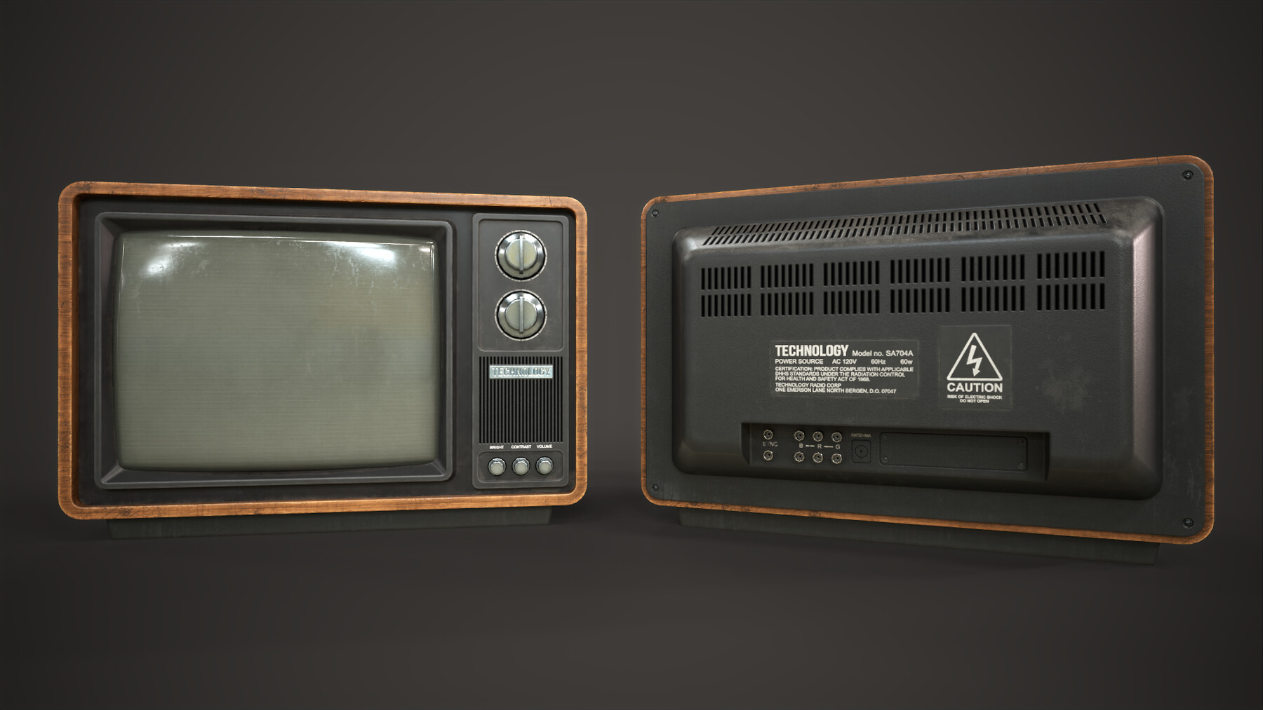 ArtStation - Vintage TV | Game Assets
