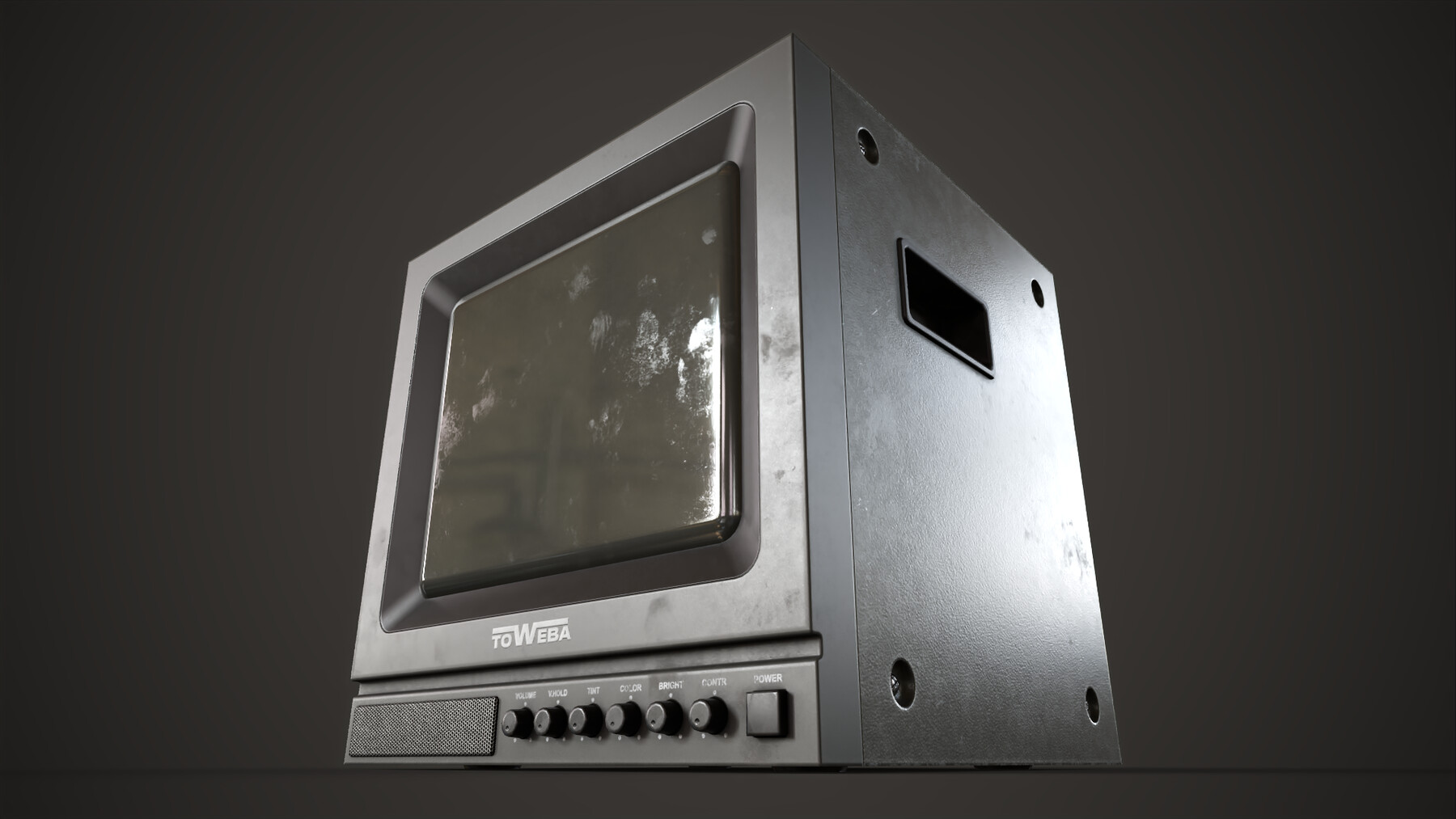 ArtStation - Portable square old TV | Game Assets