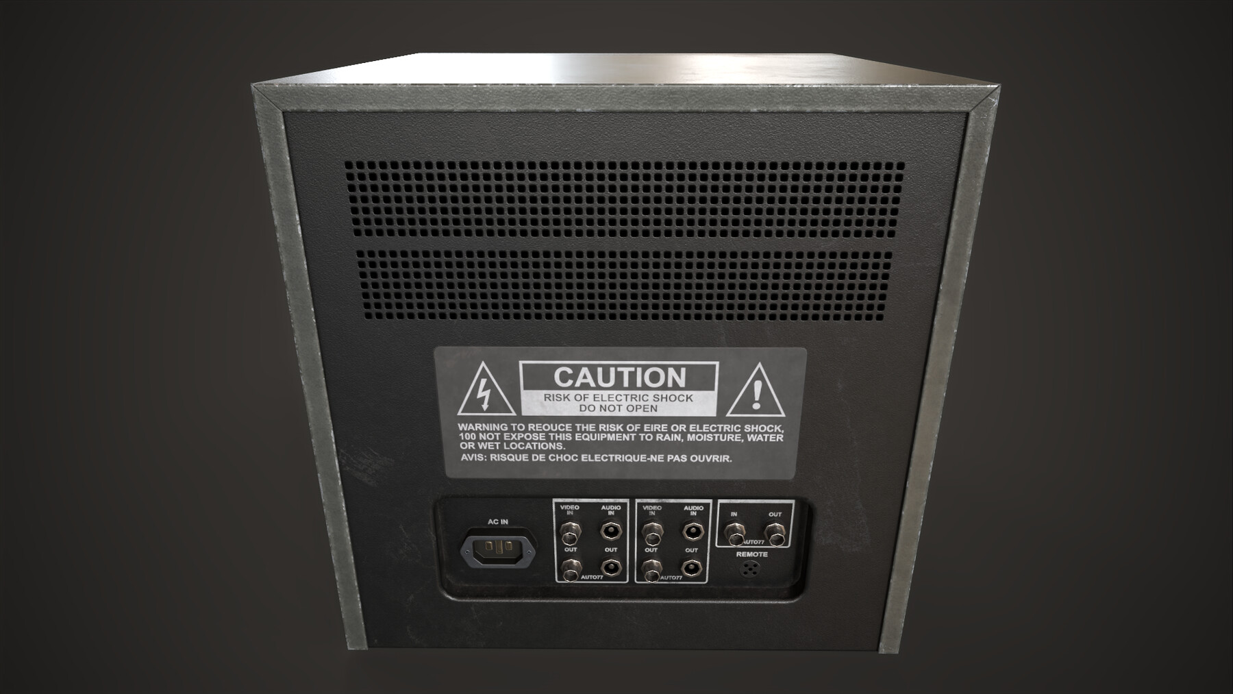 ArtStation - Portable square old TV | Game Assets