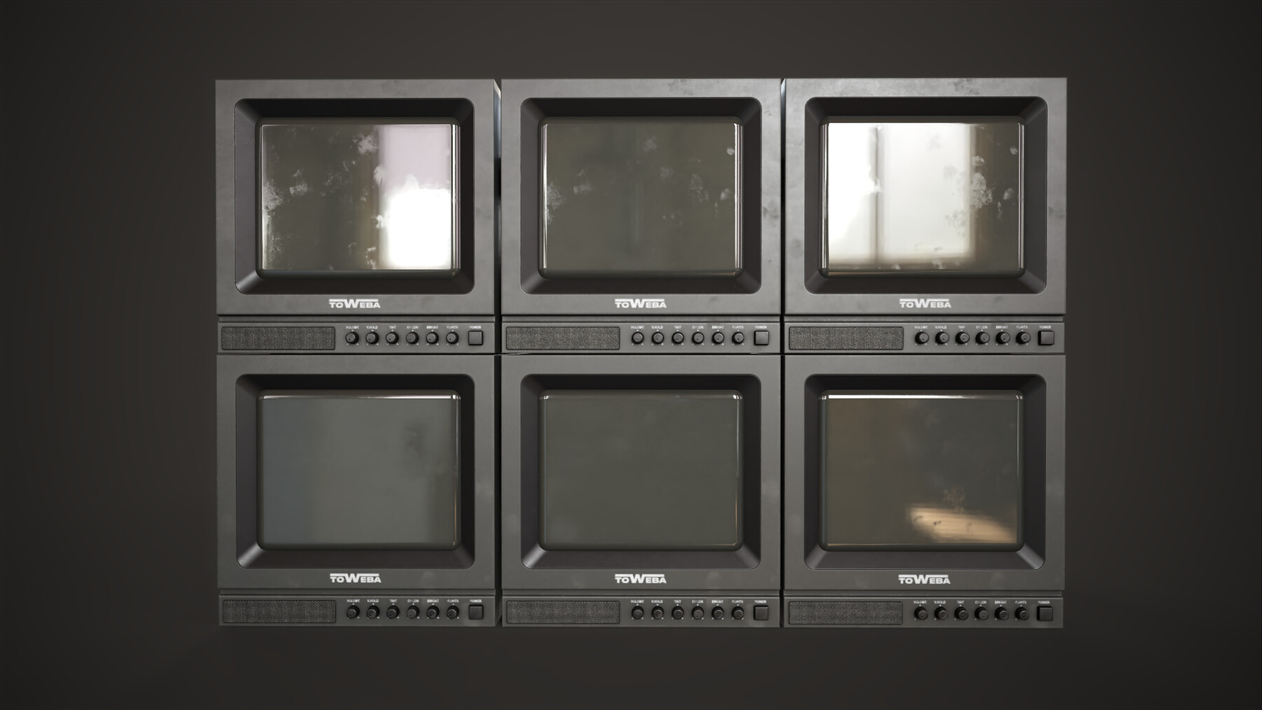 ArtStation - Portable square old TV | Game Assets