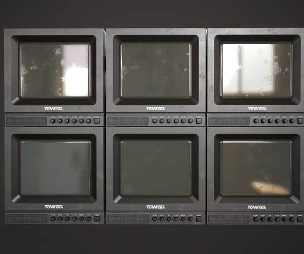 ArtStation - Portable square old TV | Game Assets