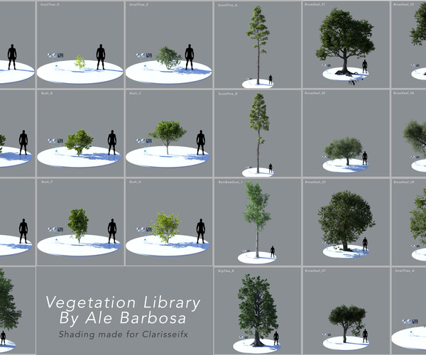 ArtStation - Vegetation Library_ For_ClarisseIFX | Resources