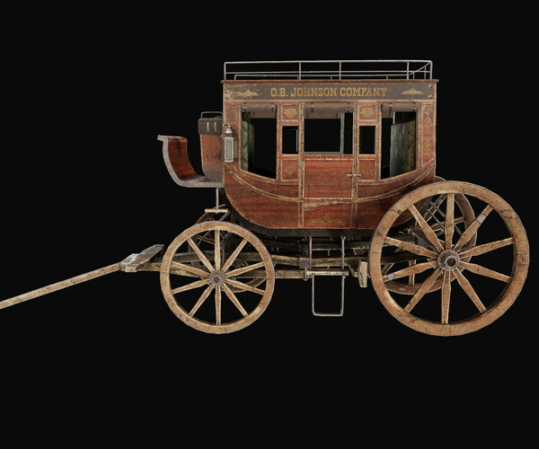 ArtStation - Stagecoach 3d Model Game Ready | Game Assets