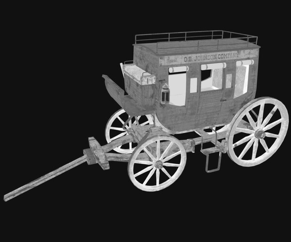 ArtStation - Stagecoach 3d Model Game Ready | Game Assets