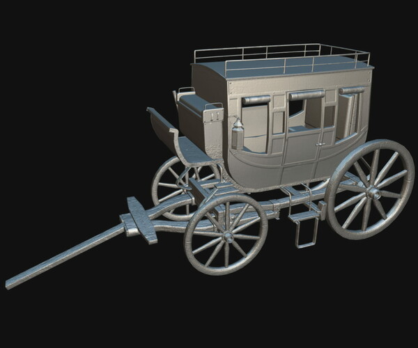 ArtStation - Stagecoach 3d Model Game Ready | Game Assets