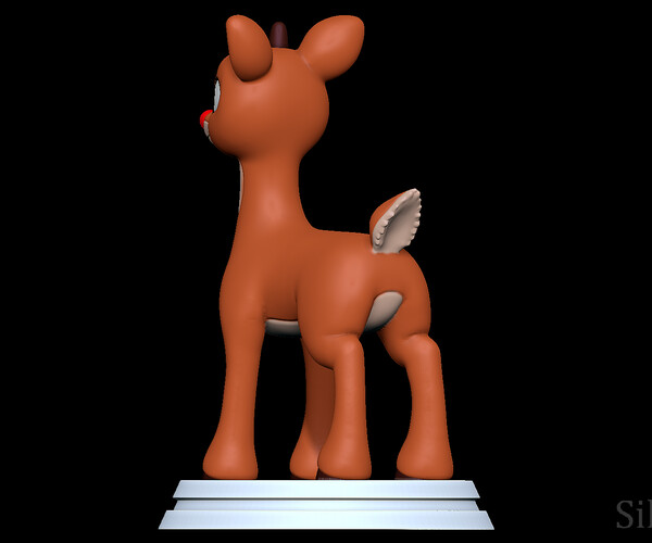 ArtStation - Rudolph the Red-Nosed Reindeer 3D print model | Resources