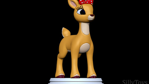 ArtStation - Clarice - Rudolph The Red Nosed Reindeer 3D print model ...