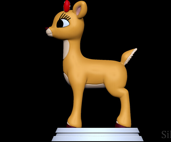 ArtStation - Clarice - Rudolph The Red Nosed Reindeer 3D print model ...