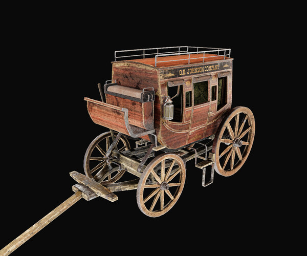 ArtStation - Stagecoach 3d Model Game Ready | Game Assets