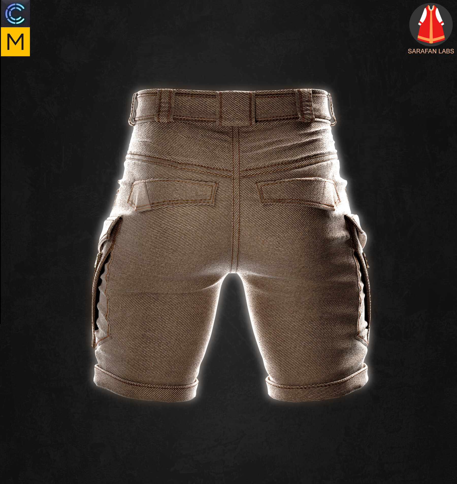 ArtStation - Men`s Shorts | Game Assets