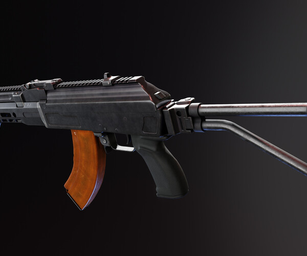 ArtStation - Custom AK MB47 rifle | Game Assets