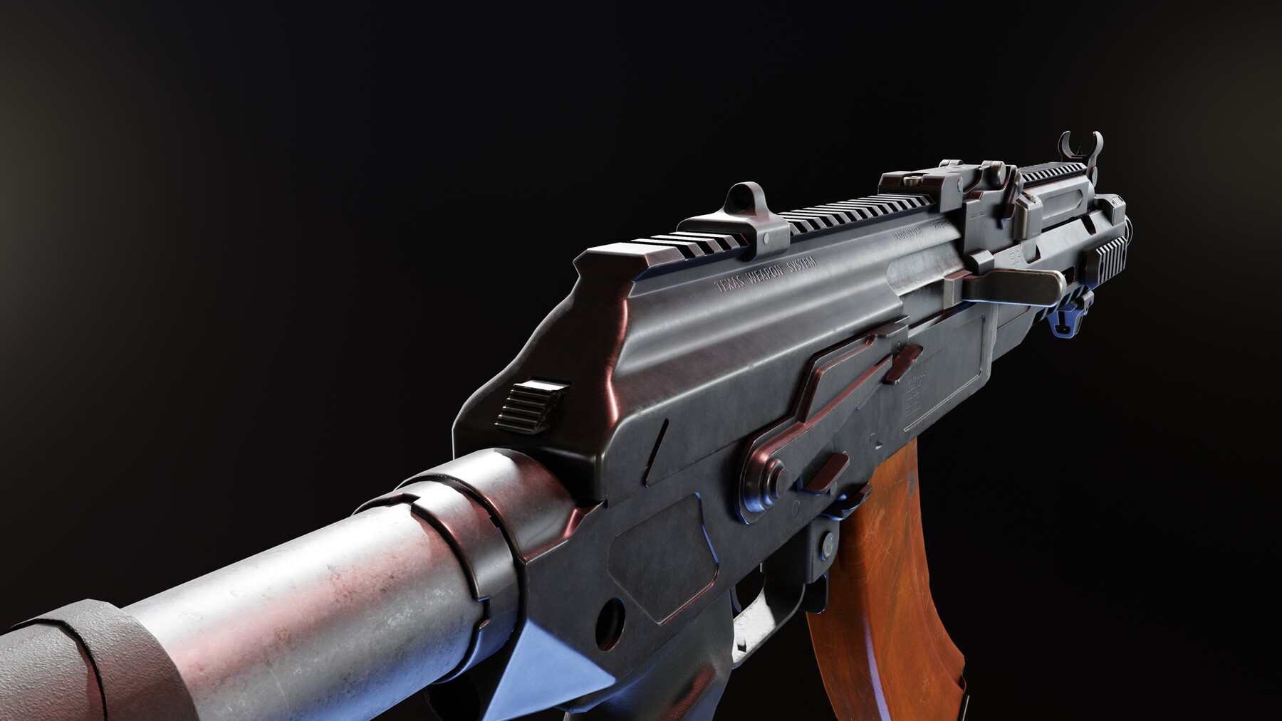 ArtStation - Custom AK MB47 rifle | Game Assets