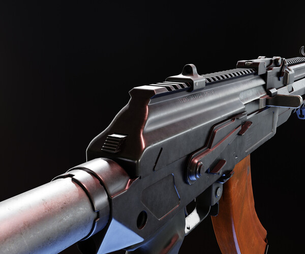 ArtStation - Custom AK MB47 rifle | Game Assets