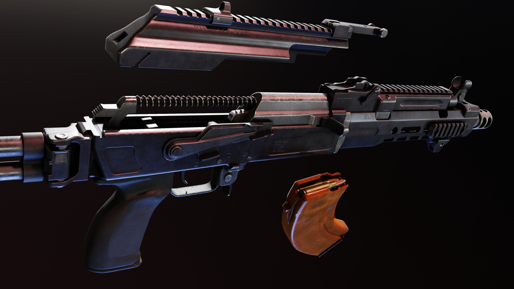 ArtStation - Custom AK MB47 rifle | Game Assets