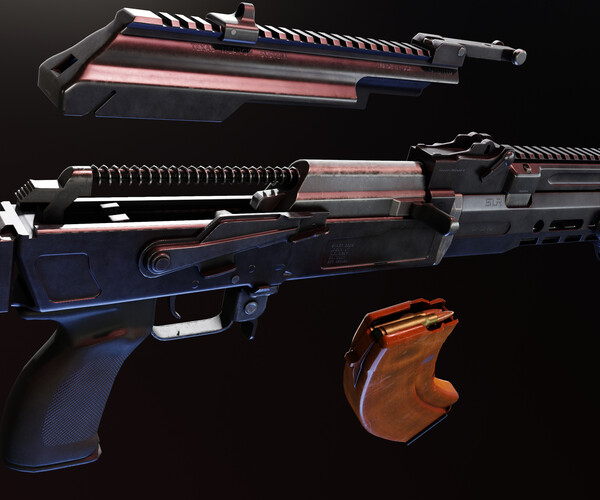 ArtStation - Custom AK MB47 rifle | Game Assets
