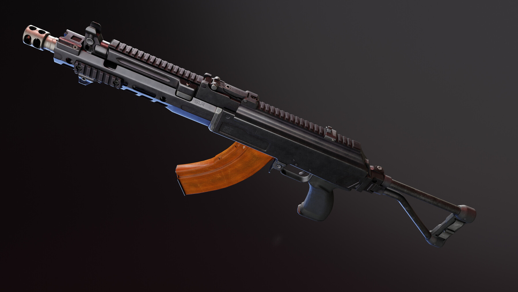 ArtStation - Custom AK MB47 rifle | Game Assets