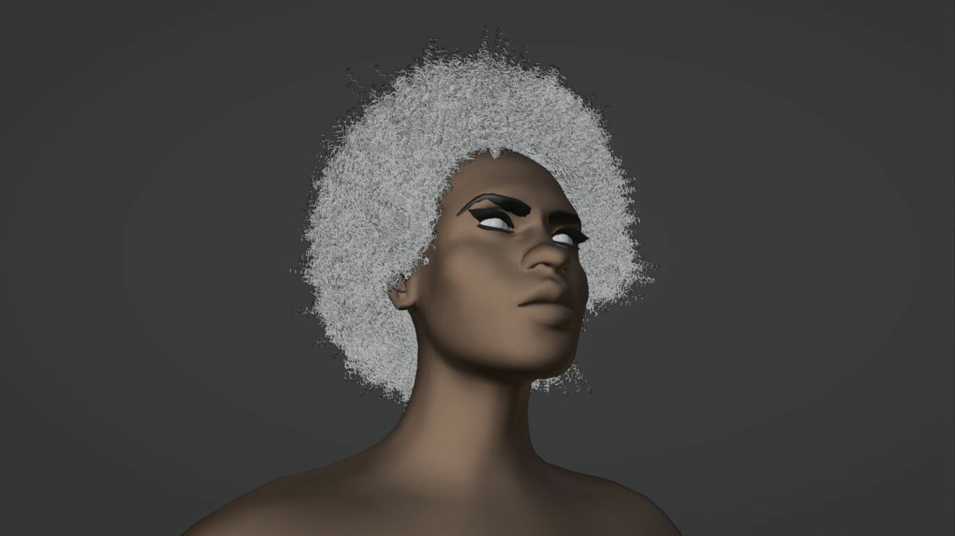 ArtStation - Afro Black Hair 3D model | Game Assets