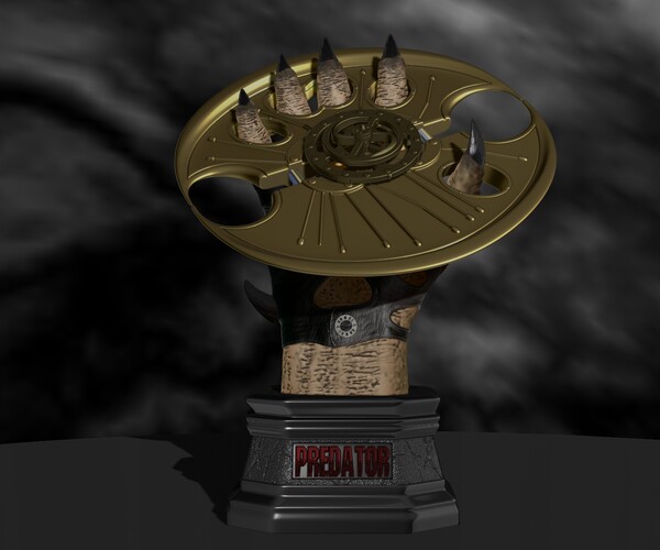 ArtStation - Predator 2 Smart Disc with Predator Hand File STL – OBJ for 3D Printing | Resources