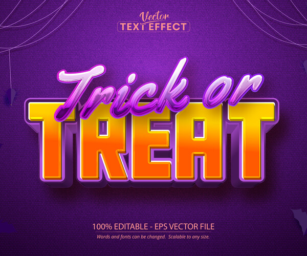 ArtStation - Halloween text effect, editable comic and cartoon text ...