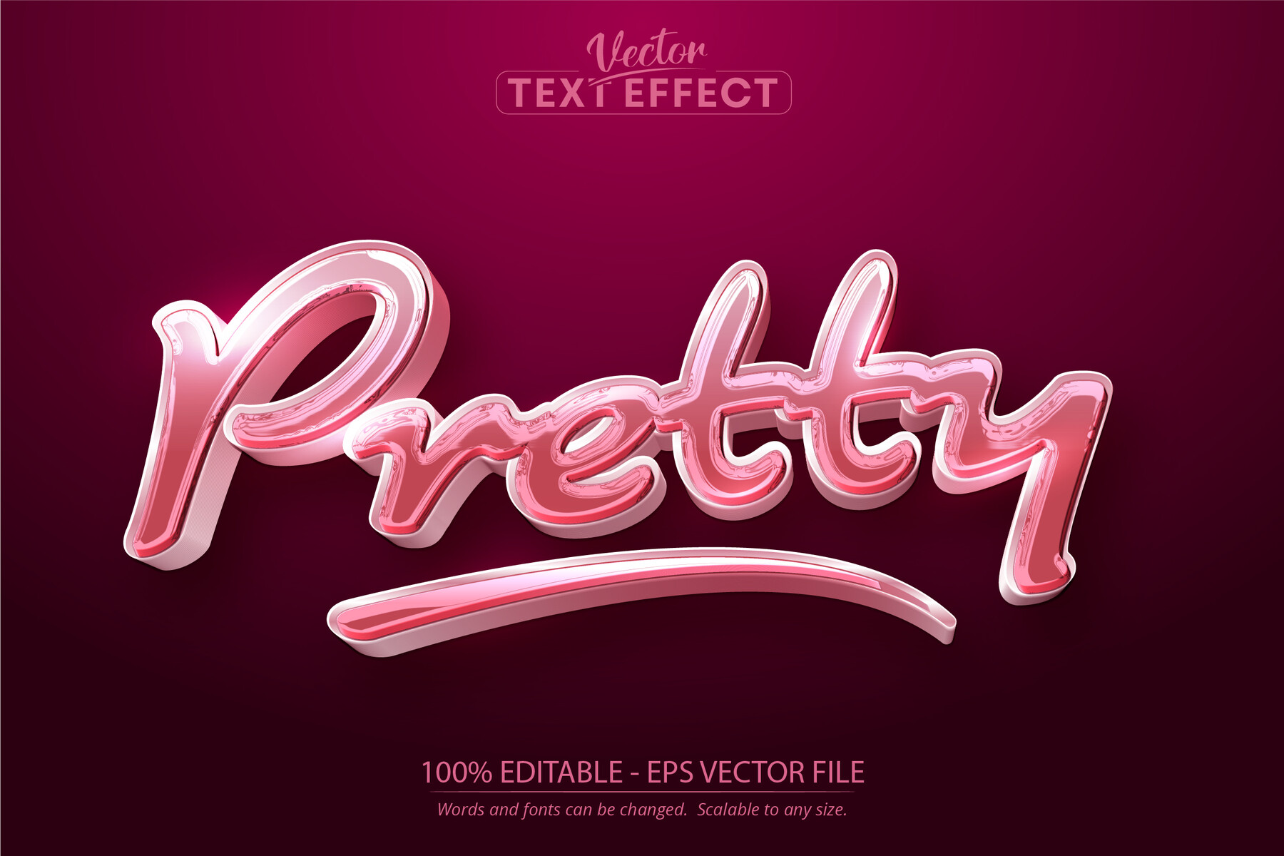 ArtStation - Pretty text effect, editable comic and cartoon text style ...