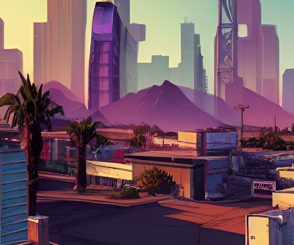ArtStation - Gta Screen City 1800 jpg Background pack collection | Artworks
