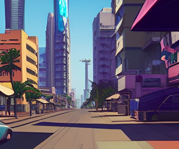 ArtStation - Gta Screen City 1800 jpg Background pack collection | Artworks