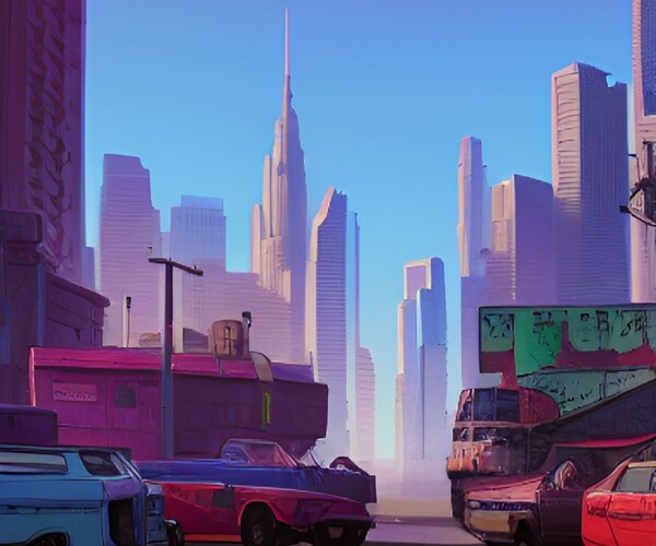 ArtStation - Gta Screen City 1800 jpg Background pack collection | Artworks