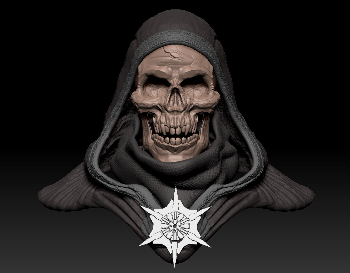 ArtStation - Skull cloak STL + OBJ | Resources