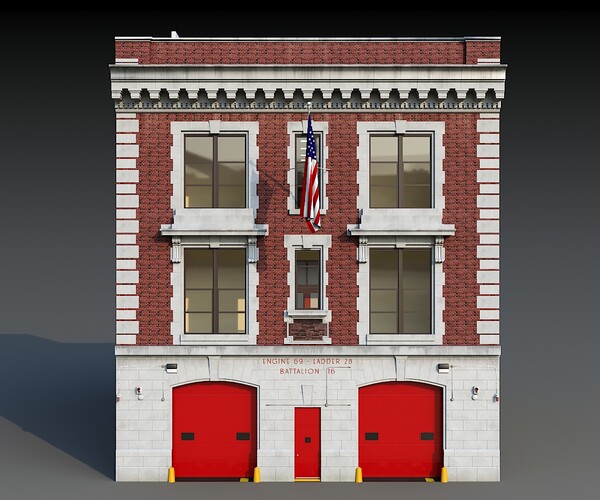 ArtStation - Firehouse FDNY | Game Assets