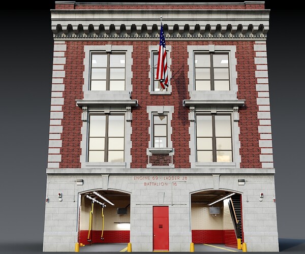ArtStation - Firehouse FDNY | Game Assets