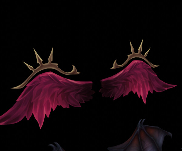ArtStation - 4 wings pack for games | Game Assets