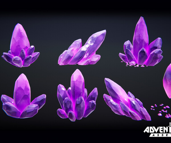 ArtStation - Ultimate Crystals Pack (Game Ready) | Game Assets