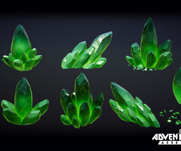 ArtStation - Ultimate Crystals Pack (Game Ready) | Game Assets