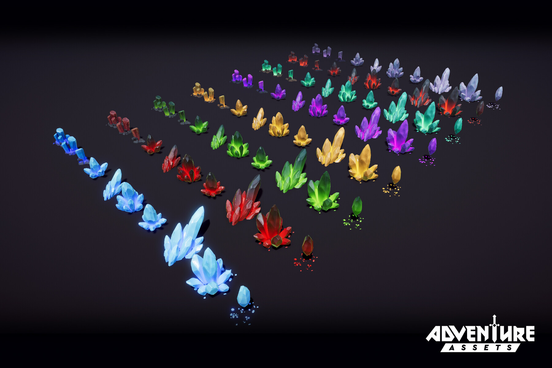 ArtStation - Ultimate Crystals Pack (Game Ready) | Game Assets