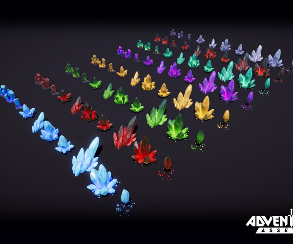 ArtStation - Ultimate Crystals Pack (Game Ready) | Game Assets