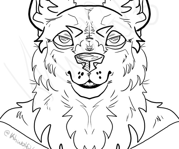 ArtStation - Wolf Icon/Headshot P2U Base | Artworks