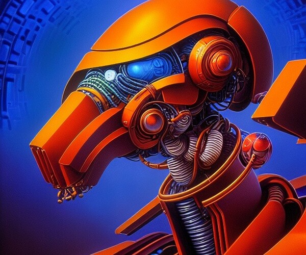 ArtStation - Baroque Robot Old School mecanical helmet 1000 jpg pack ...