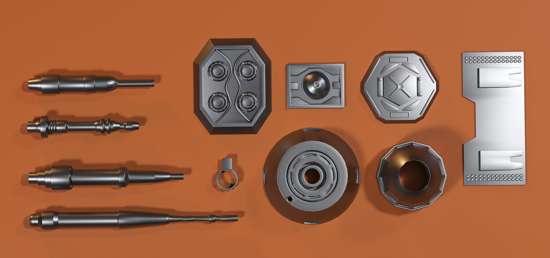 ArtStation - 45 Sci-Fi & Robot Kitbash | Resources