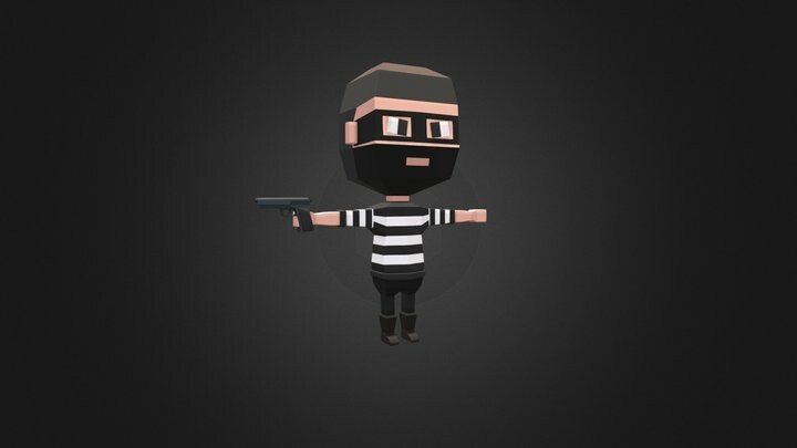 ArtStation - Thief Low Poly Rigged & Animated 3D Model | Resources