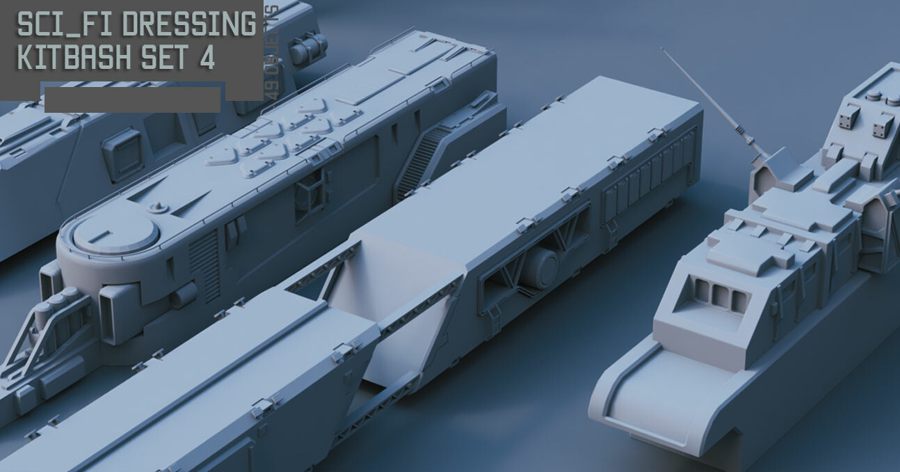 ArtStation - Scifi Kitbash Set 04 | Resources