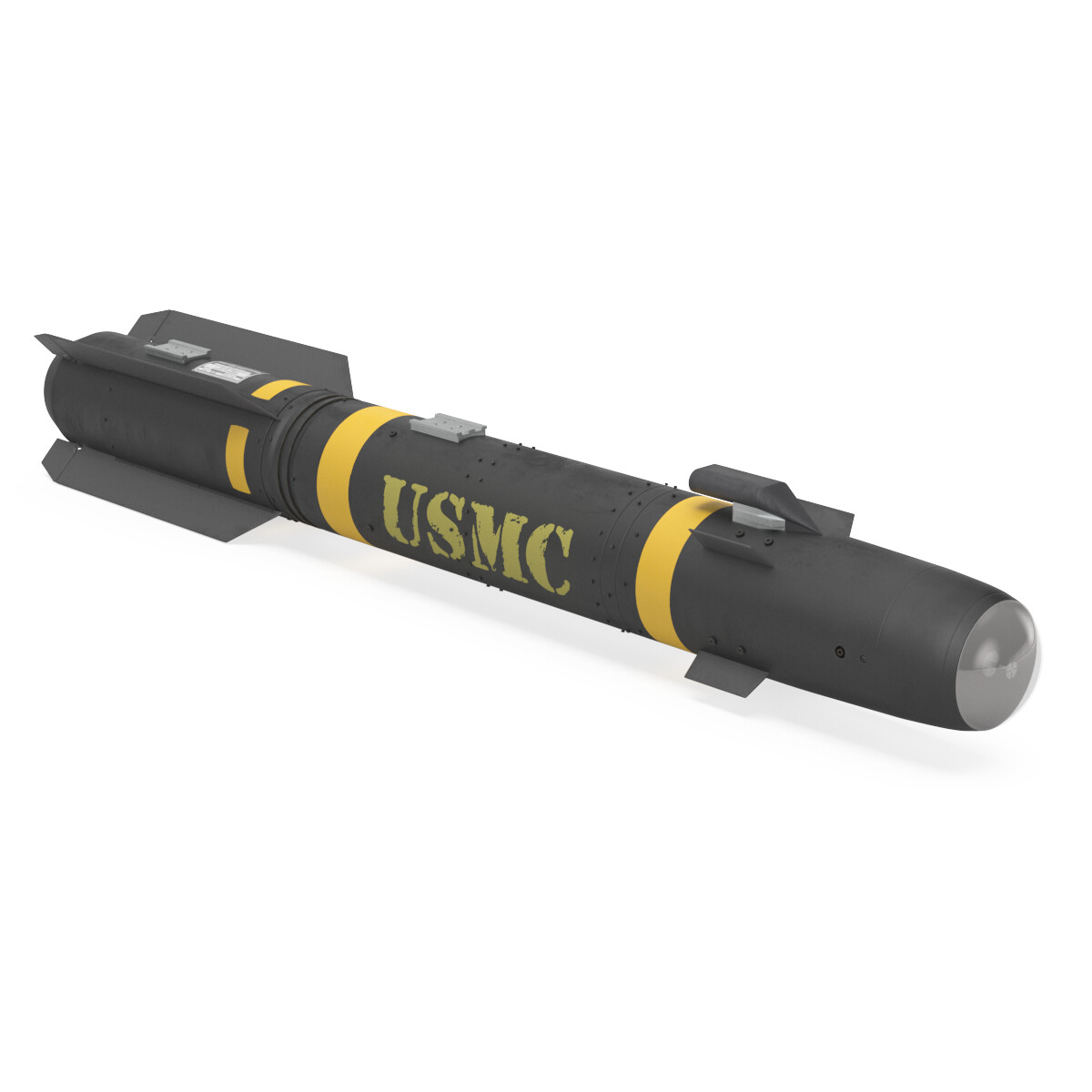 ArtStation - AGM-114R Hellfire, Air-to-Ground Missile 3D Model | Resources