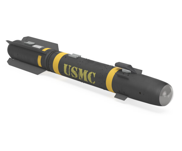 ArtStation - AGM-114R Hellfire, Air-to-Ground Missile 3D Model | Resources