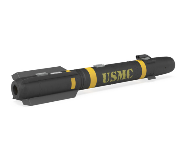 ArtStation - AGM-114R Hellfire, Air-to-Ground Missile 3D Model | Resources